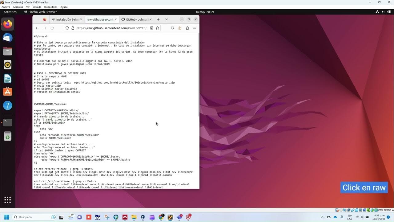 Instalación de Seismic Unix - YouTube