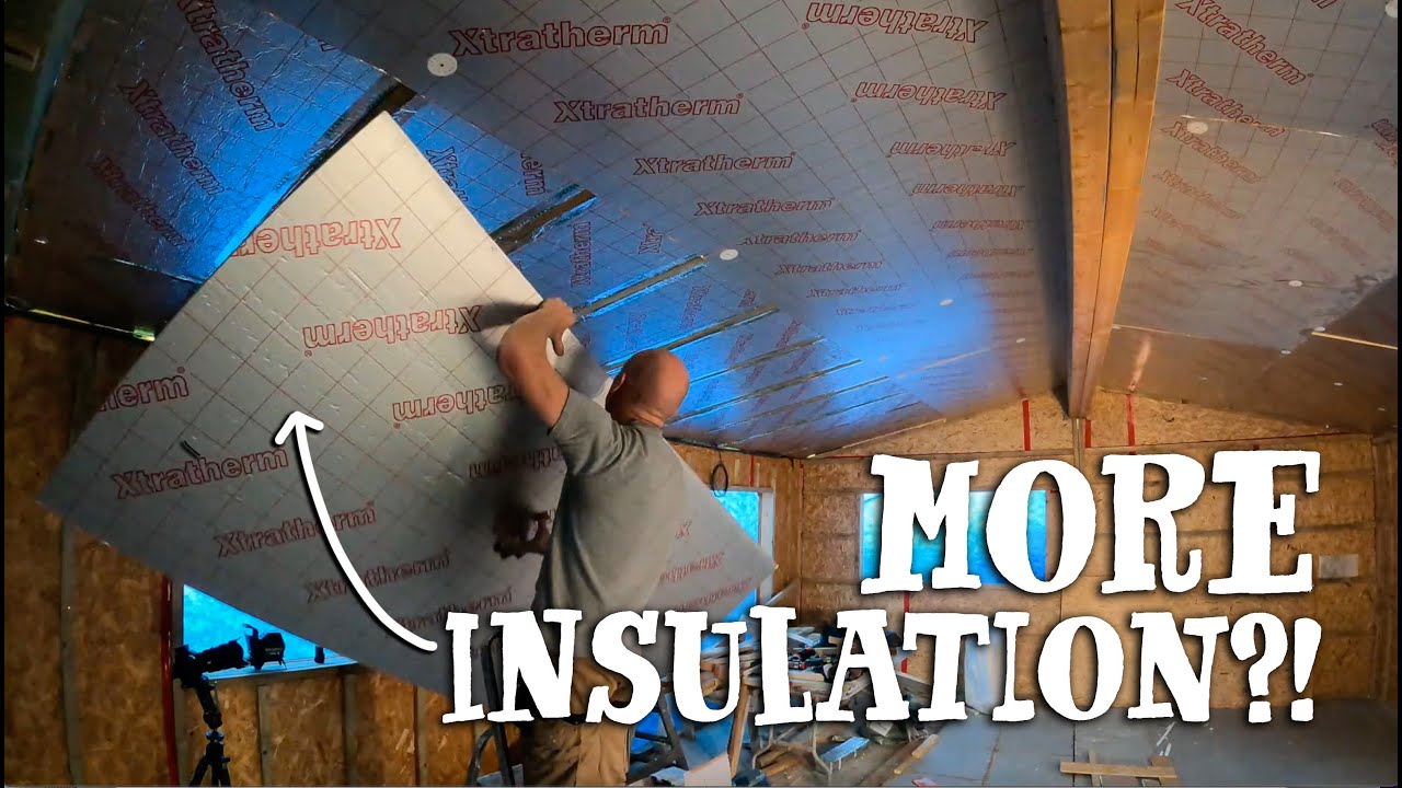 WHY INSULATE UNDER RAFTERS? - The Restoration Couple Cabin Build - YouTube