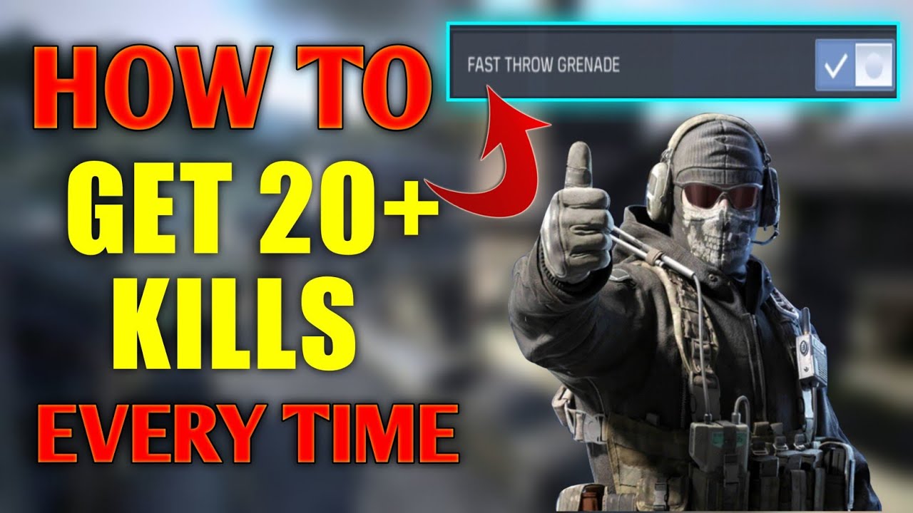 How to get 20+ kills in COD Mobile Every Time | use fast throw grenade ...