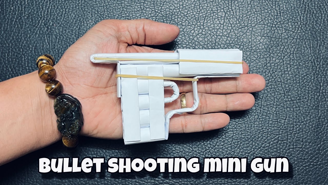 How To Make Mini Paper Gun Easy Tutorial - YouTube