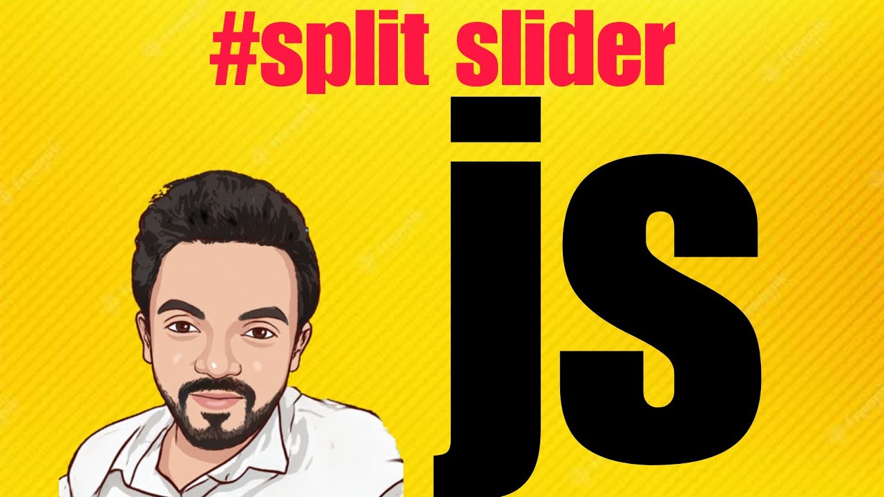 split slider using JavaScript - YouTube