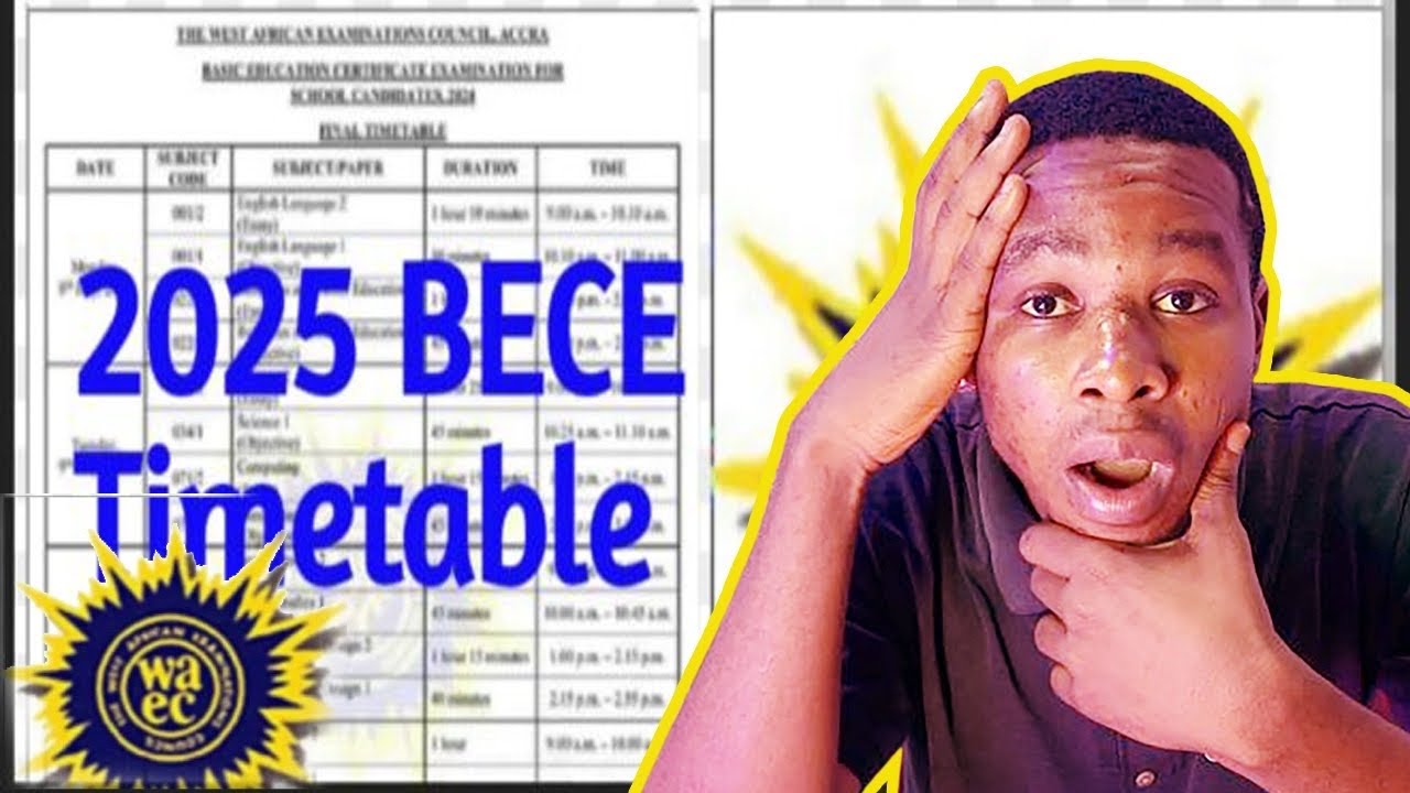 2025 BECE Date CHANGED, New Timetable Out. WATCH THE FULL VIDEO. # ...