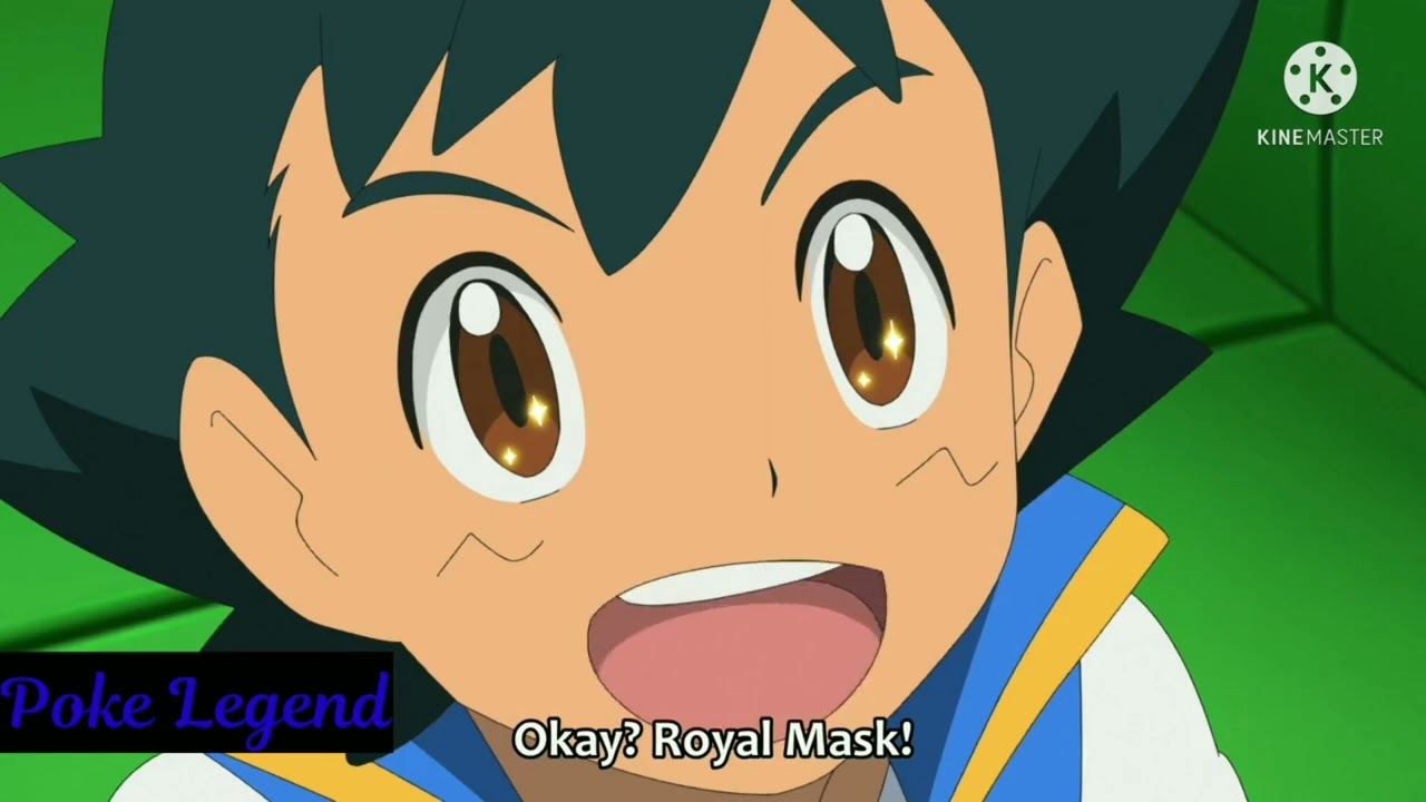 Professor Kukui and Ash's Mask Royal Poses//Pokemon journeys - YouTube