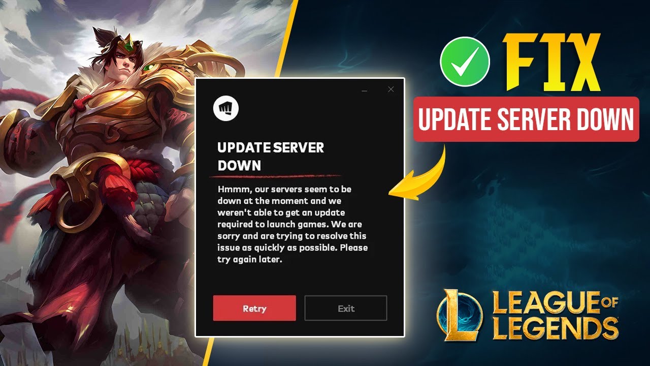 How To Fix Update Server Down Error In League Of Legends On PC Riot How To Fix Update Server Down Error In League Of Legends On PC Riot