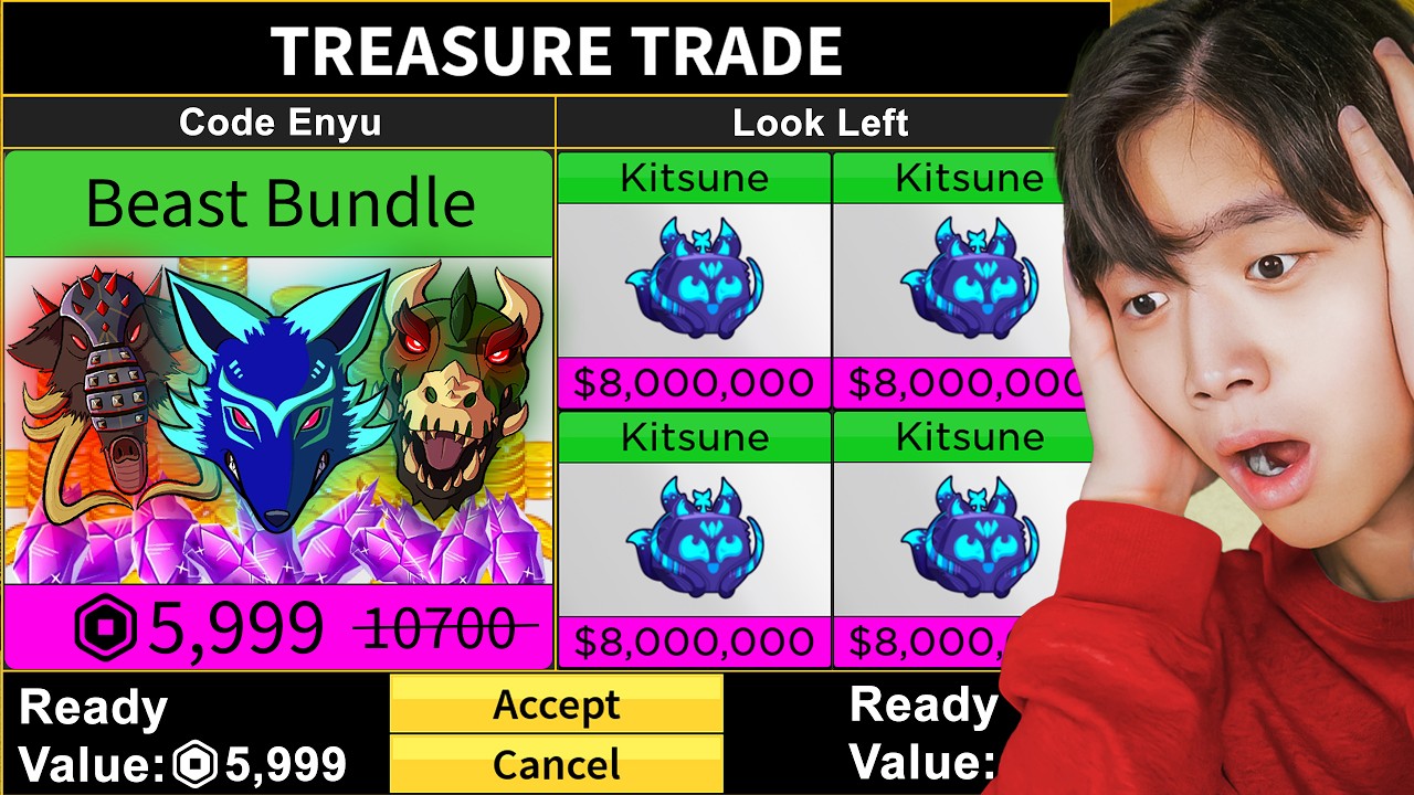 Trading MYTHICAL BEAST BUNDLE for 50 Hours in Blox Fruits - YouTube