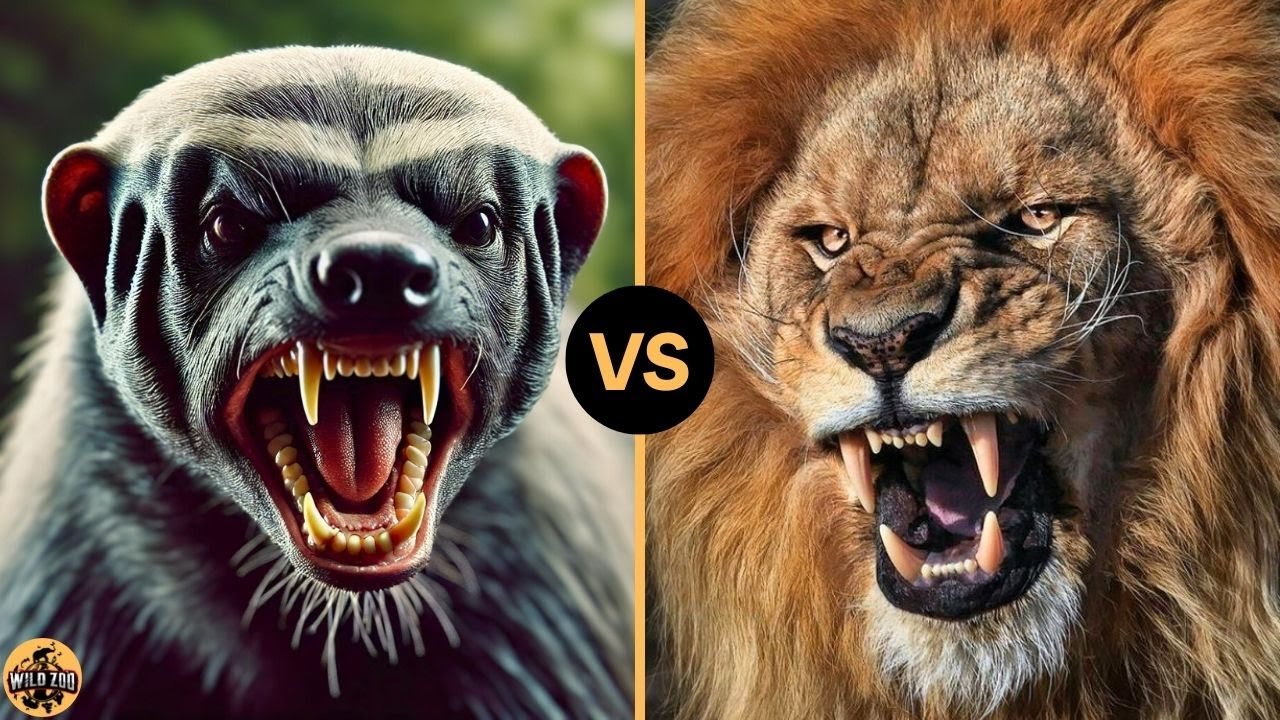 Honey Badger vs Lion: The Ultimate Showdown - YouTube