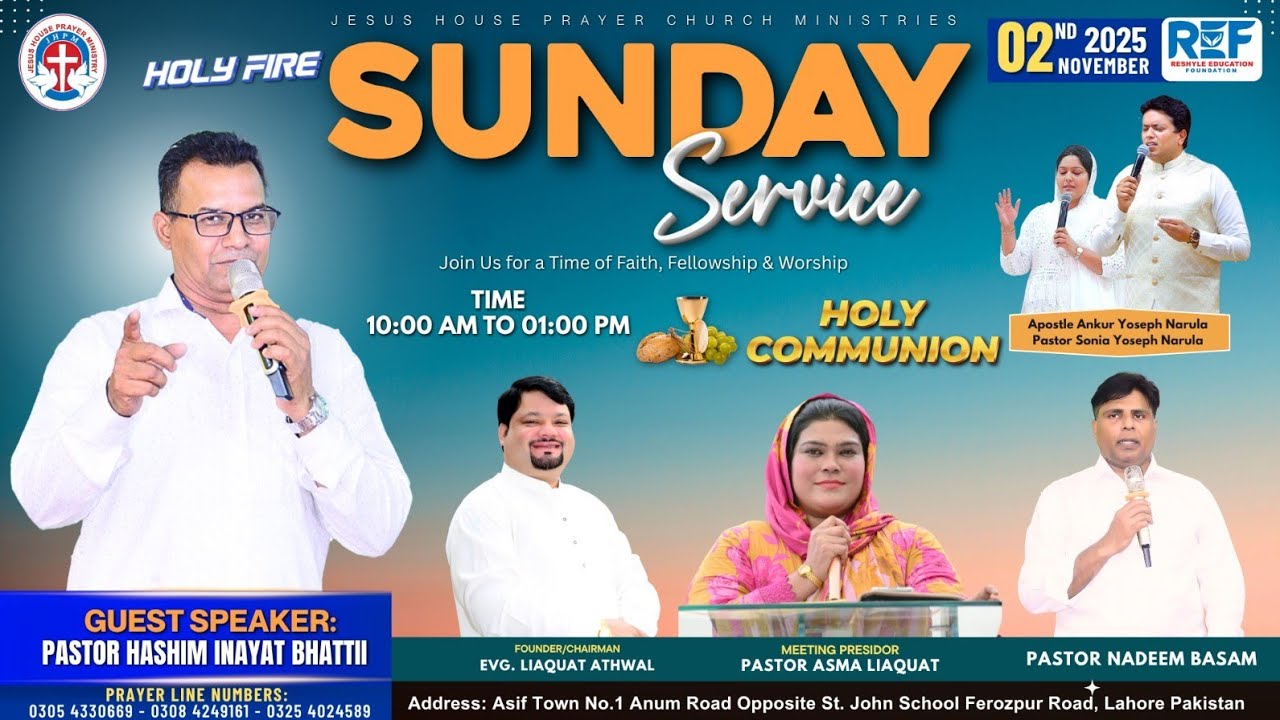 Sunday Meeting Live Jesus House Prayer Church Ministry Pastor Incharge ...