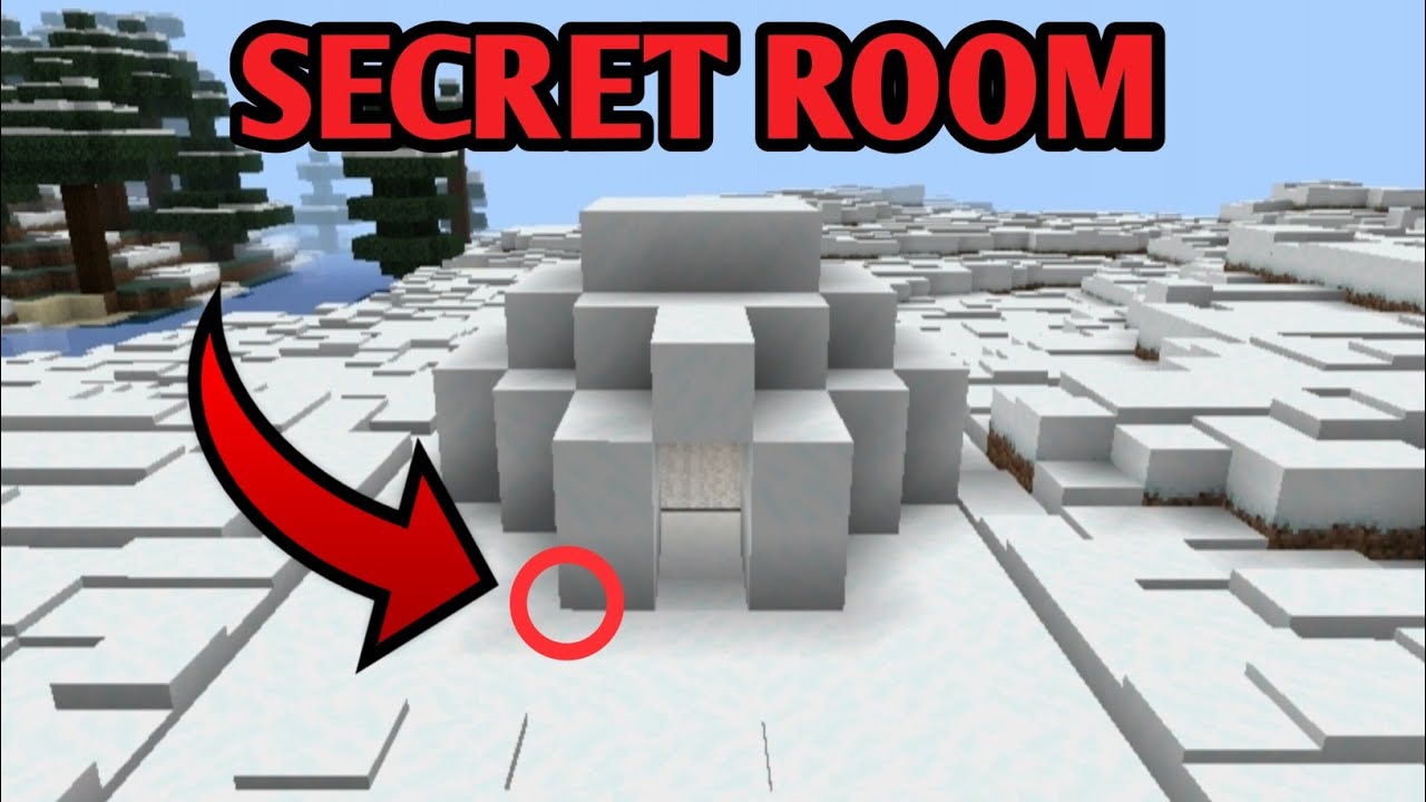 The Secret Room in Igloo (Minecraft) - YouTube