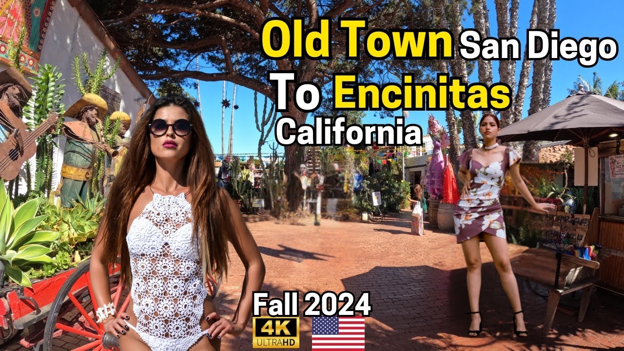 Old Town Halloween 4k: Walk tour in Old Town | Encinitas along the ...