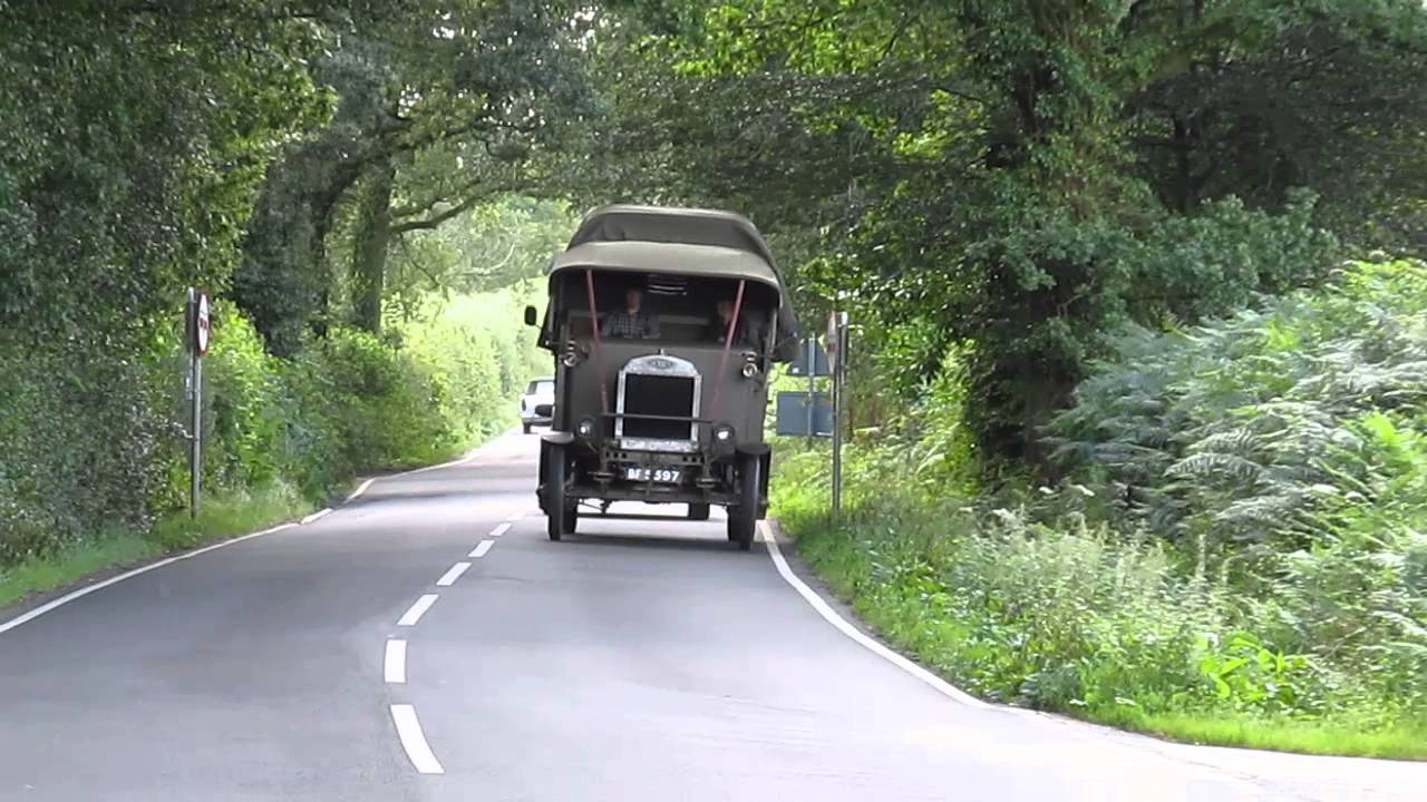 1918 WW1 Dennis lorry travelling to Honiton Hill - YouTube