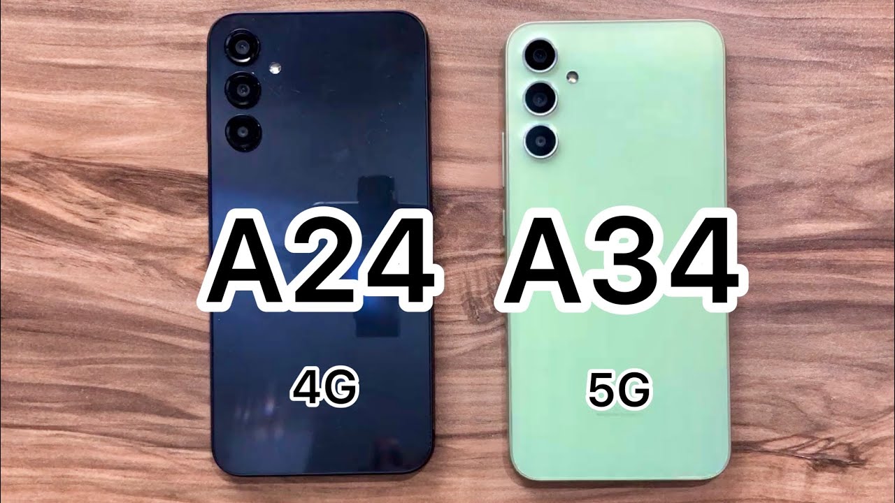 Samsung Galaxy A24 vs Samsung Galaxy A34 - YouTube