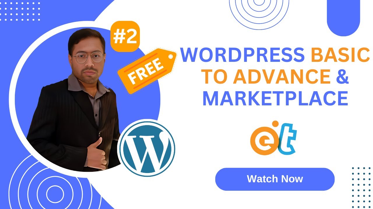 WordPress Basic to Advance & Marketplace What is Domain & hosting | Bangla Tutorial 100% Free ...