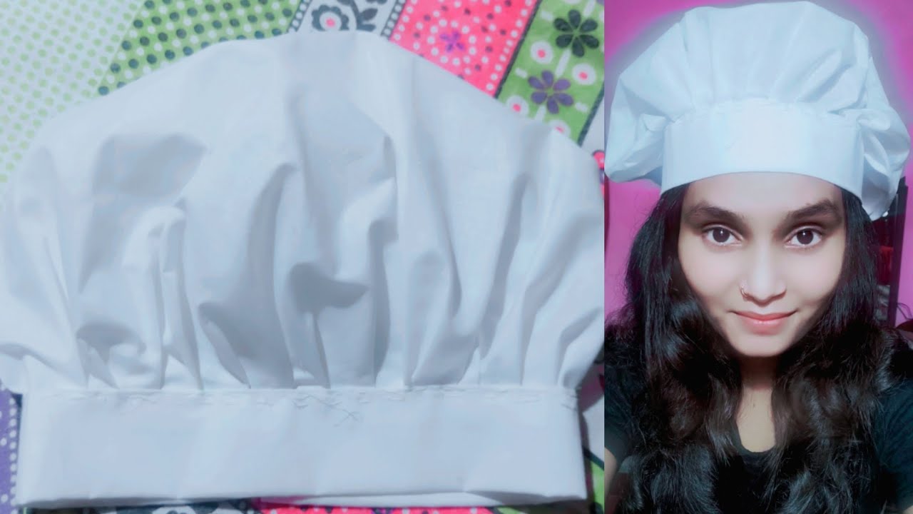 DIY - Kitchen Cap !! How 🙄 To MaKe Cook Cap With Clothes!! kitchen Cap ...