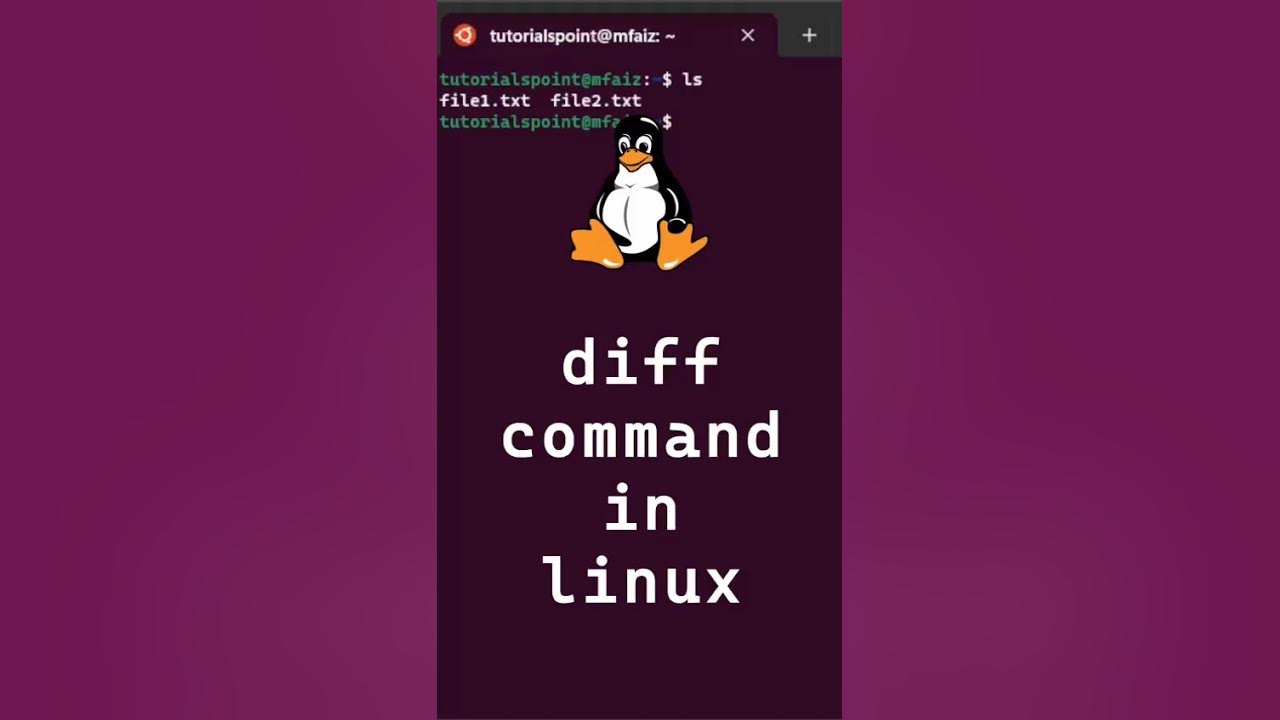 How To Use Diff Command In Linux Linux Commands Shorts Linux Youtube 6520