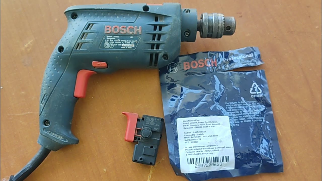 How to replace switch of Bosch Drilling Machine l #bosch #bosch#repair ...