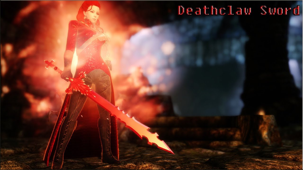 Skyrim Mod Special Edition: Death Claw Sword by AllenWin - YouTube