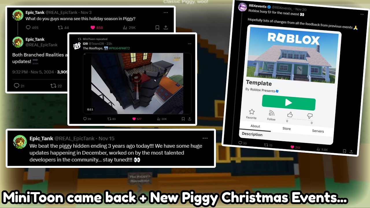 MINITOON HAS RETURNED! + NEW PIGGY ROBLOX EVENT...? | Piggy News - YouTube