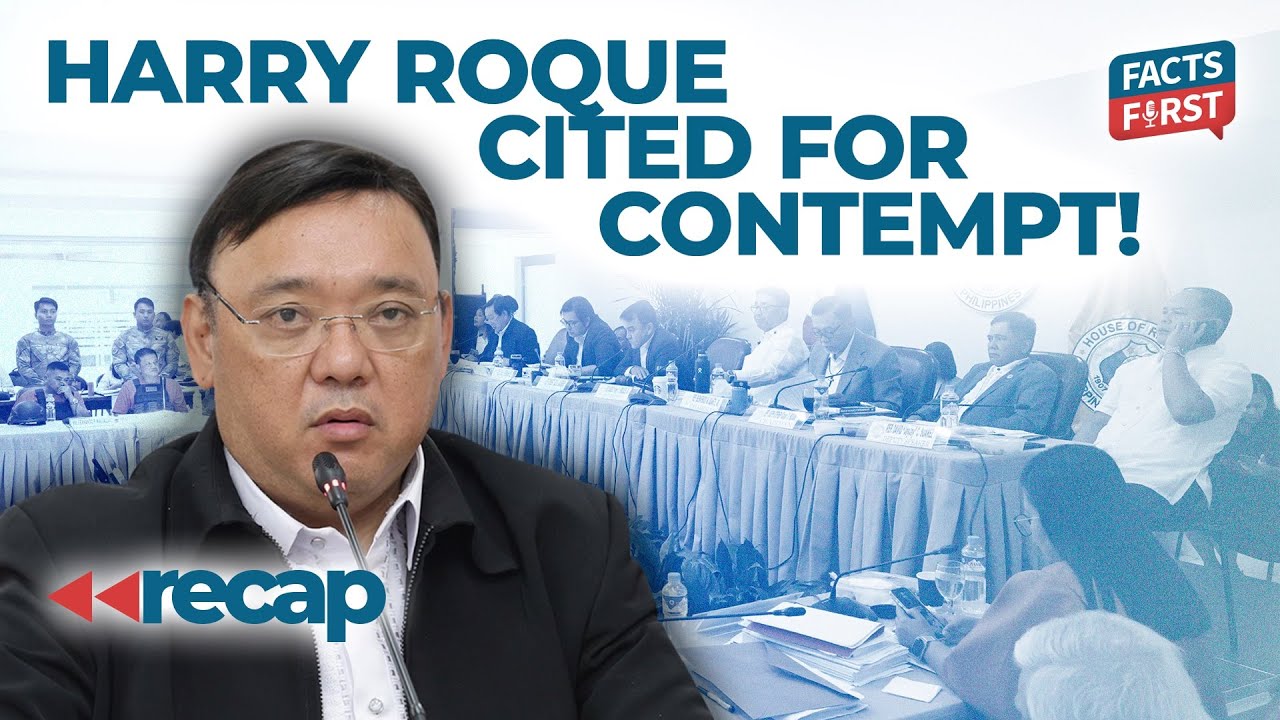 Harry Roque cited for contempt! - YouTube
