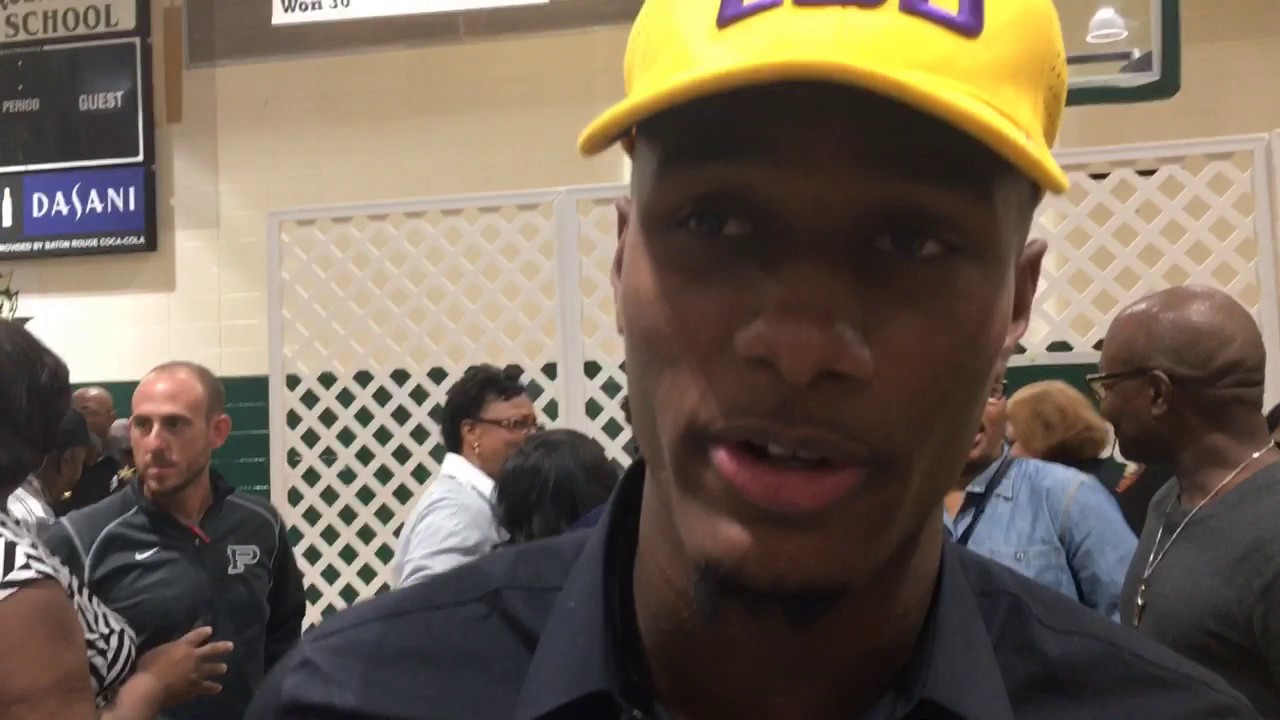 Todd Harris on his decision to sign with LSU - YouTube
