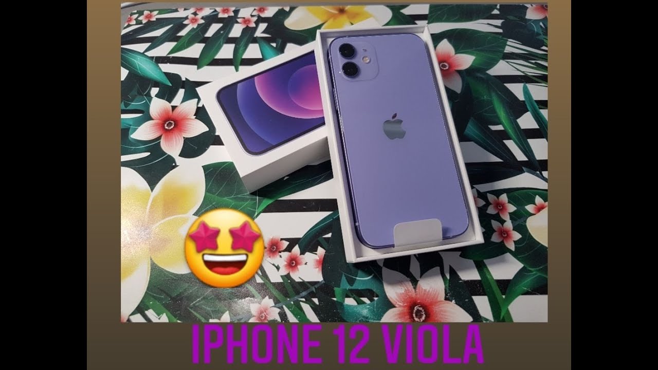 IPHONE 12 VIOLA- UNBOXING e PRIME IMPRESSIONI - YouTube
