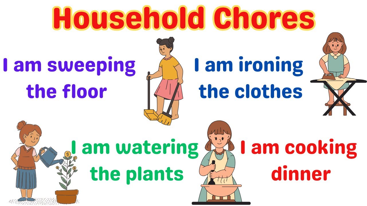 60+ Household Chores | Household Chores in English | Household Chores ...