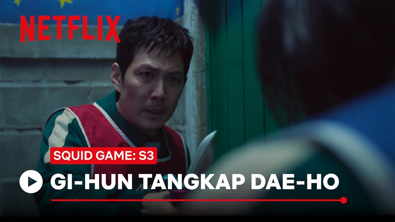 Gi-hun Tangkap Dae-ho | Squid Game 3 | Netflix - YouTube
