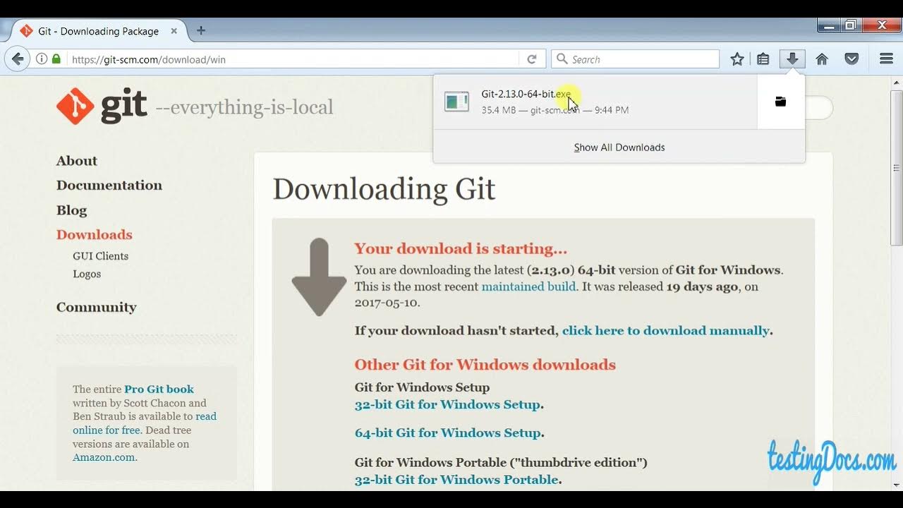 Installing Git on Windows - YouTube