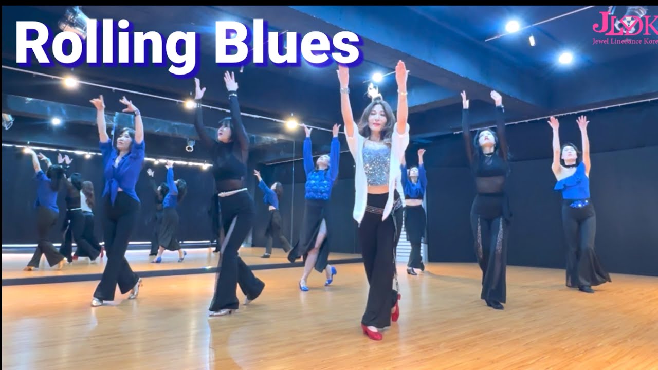 Rolling Blues Linedance/ Low Intermediate/ 롤링 블루스 라인댄스/ JLDK - YouTube
