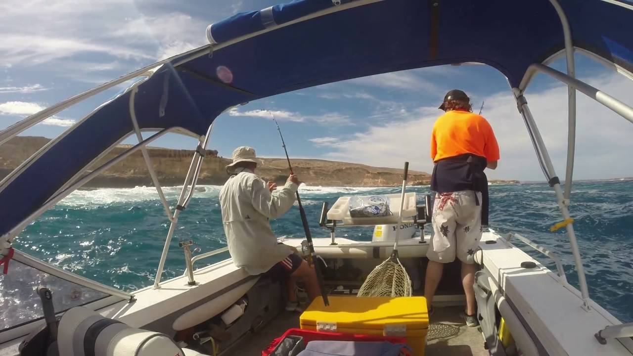 Catching two large Pink Snapper at Steep Point - YouTube