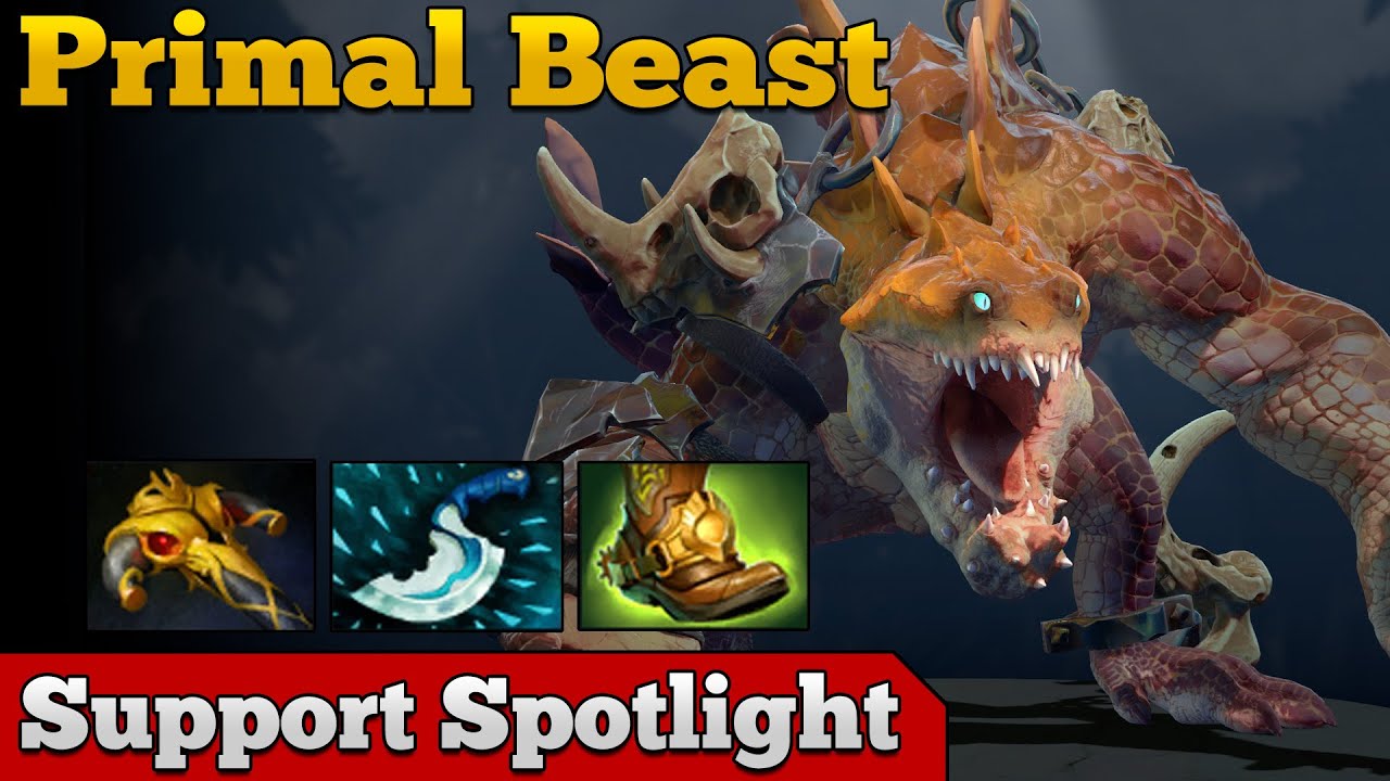 Support Spotlight: Primal Beast Hard/Soft Support | Dota 2 7.31b - YouTube