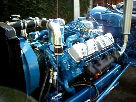Fordson Power Major Perkins 510 V8 Test run - YouTube