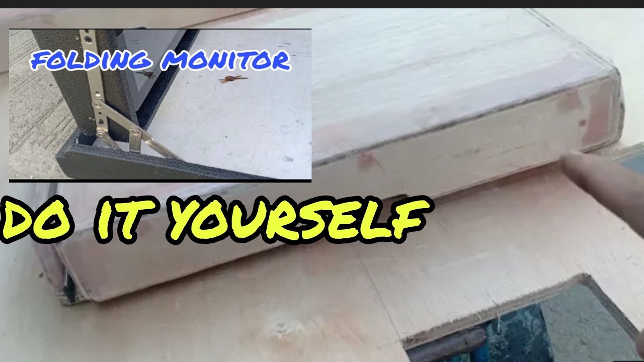 DIY videoke folded monitor - YouTube