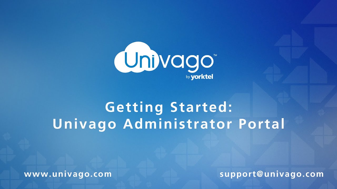 Univago: Administrator Portal Quick Guide - YouTube