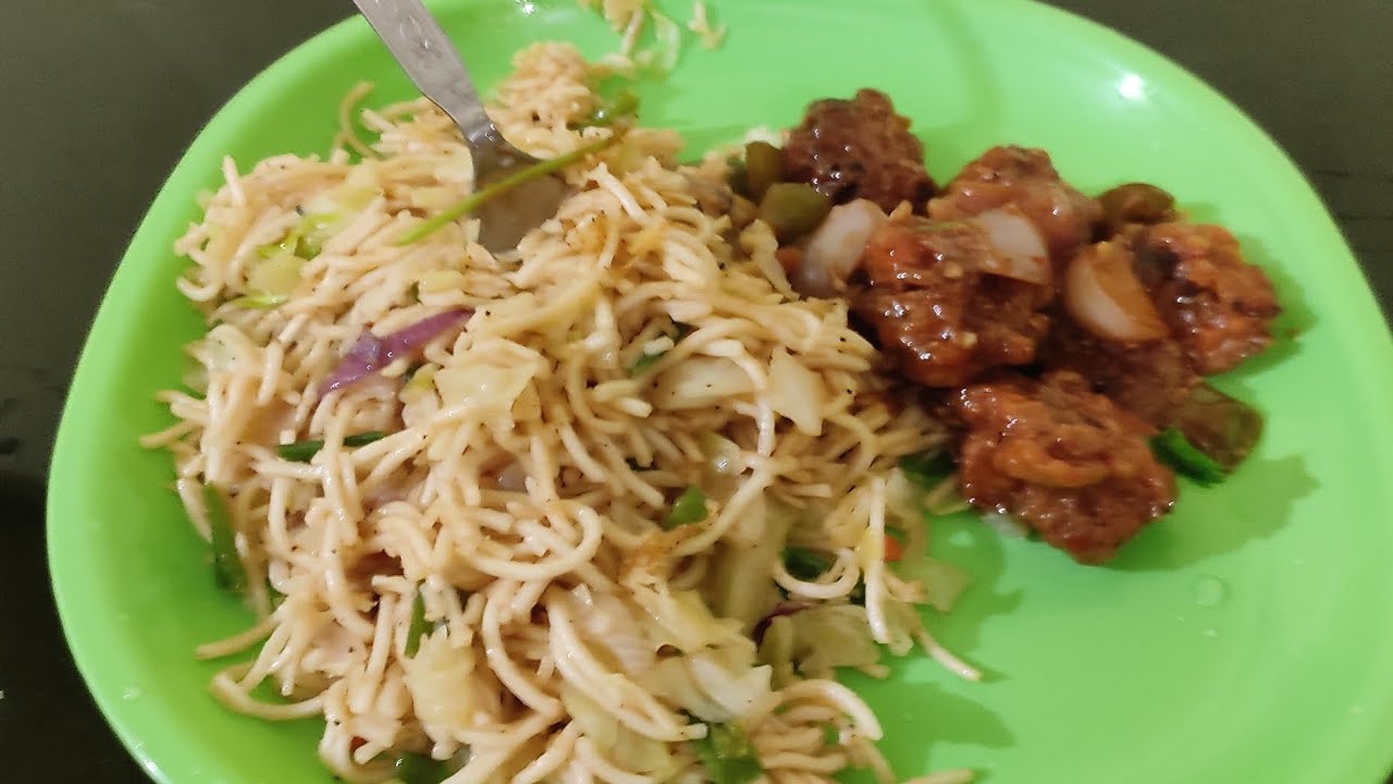 home made chaumin and Manchurian very tasty😋 and delicious#🤤🤤 - YouTube