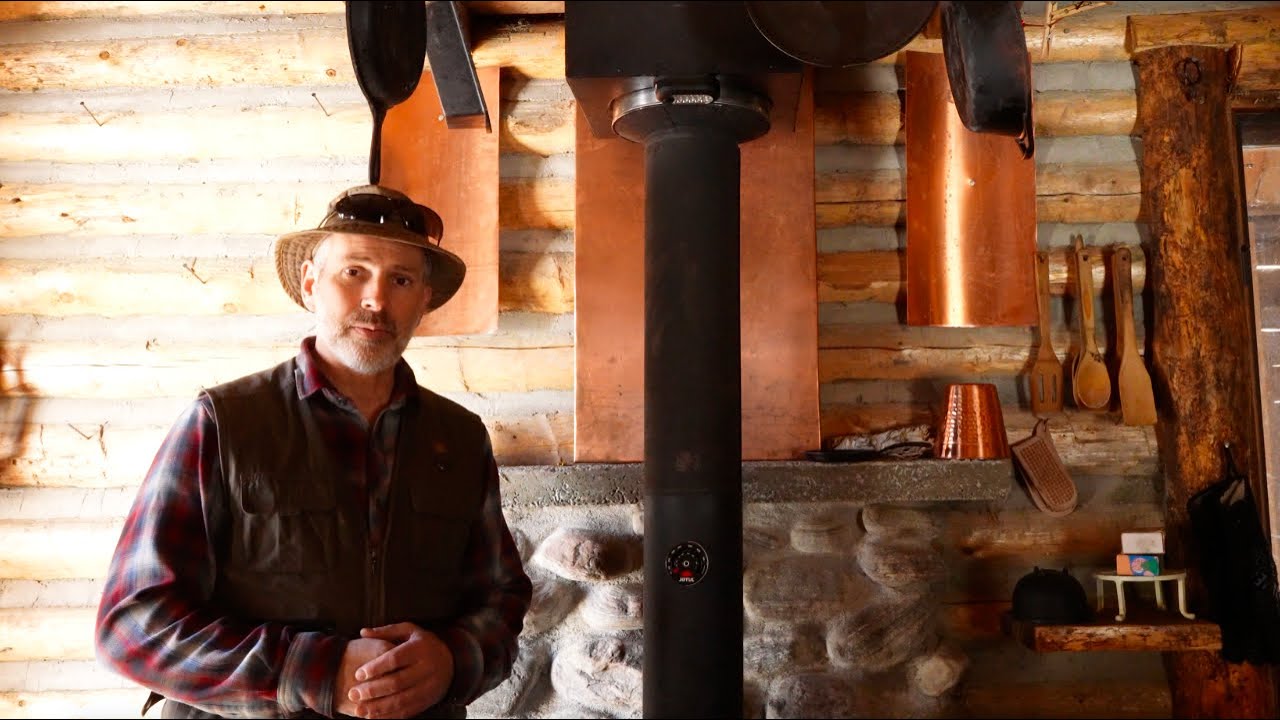 Chinking, Log Settling and Stone Hearth | How to Build a Log Cabin, Ep ...
