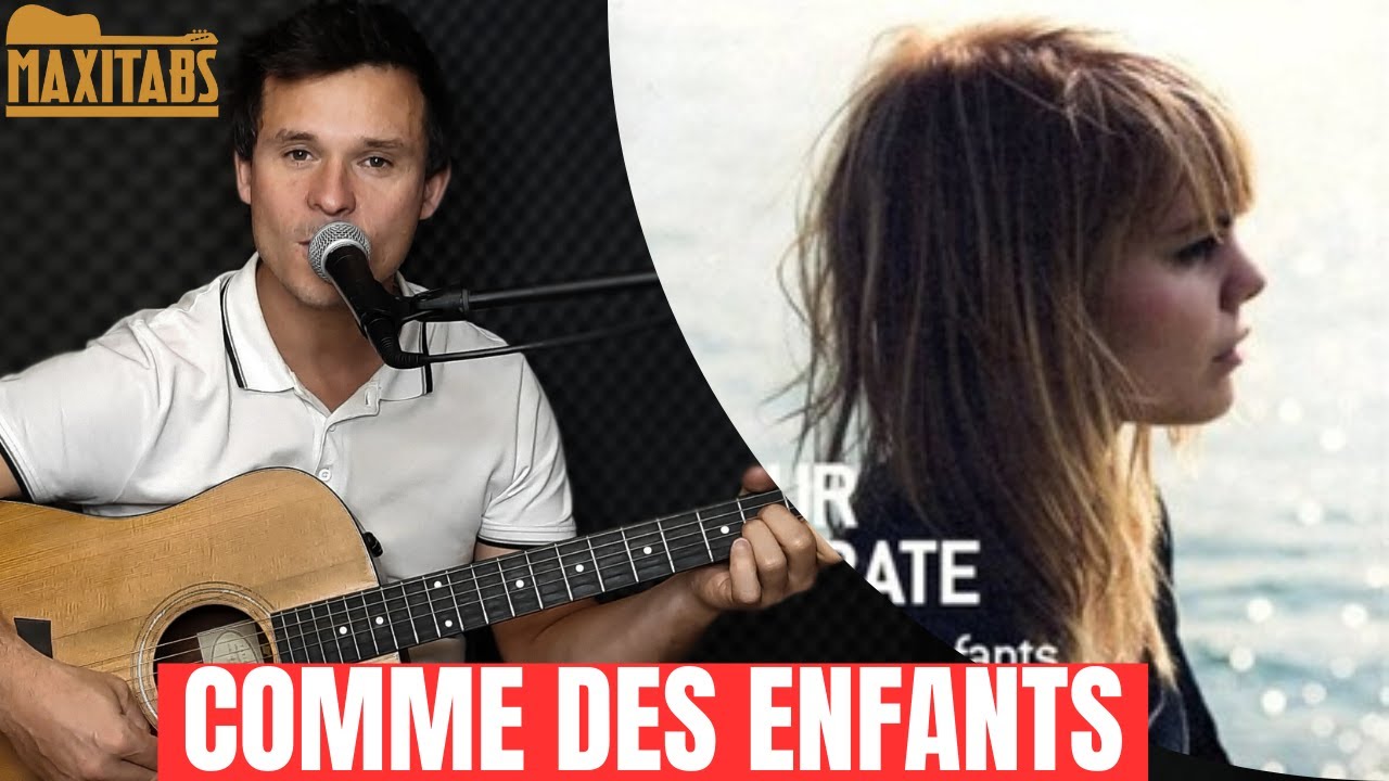 🎸COMME DES ENFANTS de Cœur de Pirate🎸 - Tuto Guitare Très Facile - YouTube