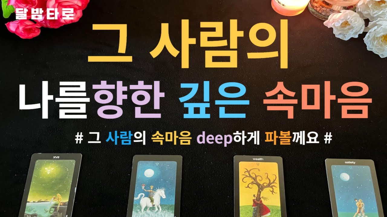 달밤타로 나를 향한 그 사람의 깊은 속마음 그사람 속마음 Deep하게 파드릴께요속마음타로 Youtube