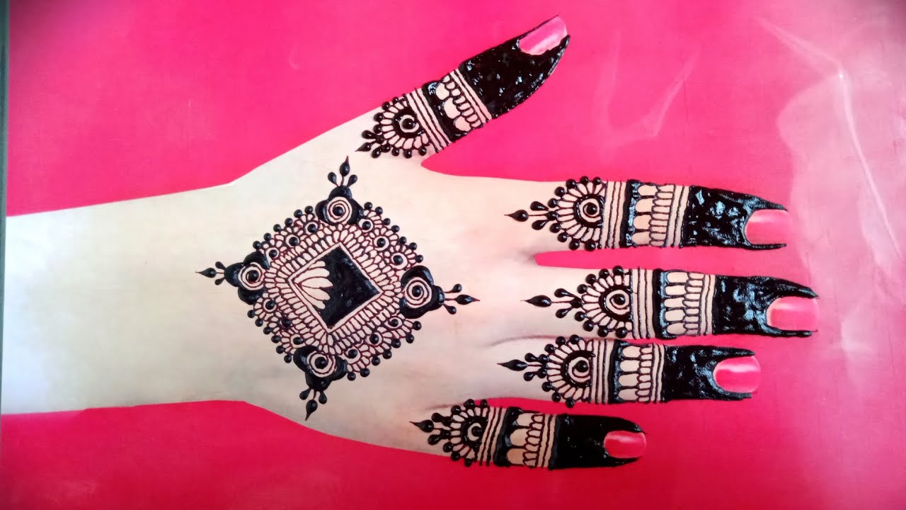 Back band beautiful henna design - Simple & easy mehndi design for ...