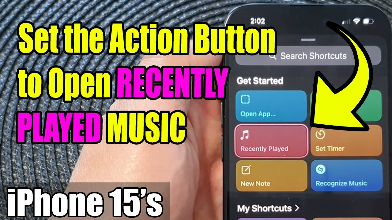 iPhone 15/15 Pro Max: How to Set the Action Button to Open RECENTLY ...