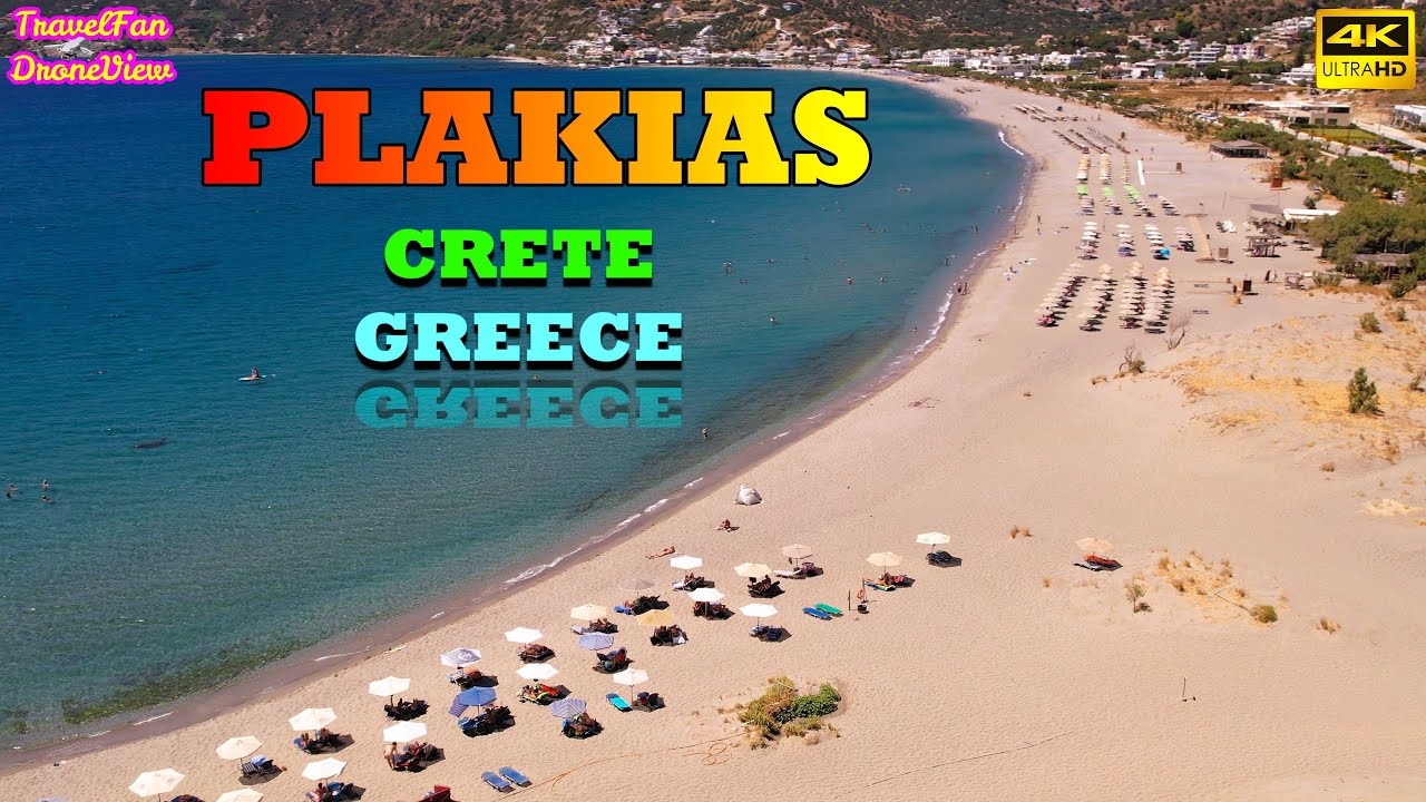 PLAKIAS 🔵 CRETE 🔵 🇬🇷 GREECE 🇬🇷 by drone【4K】(Subtitles in multiple ...