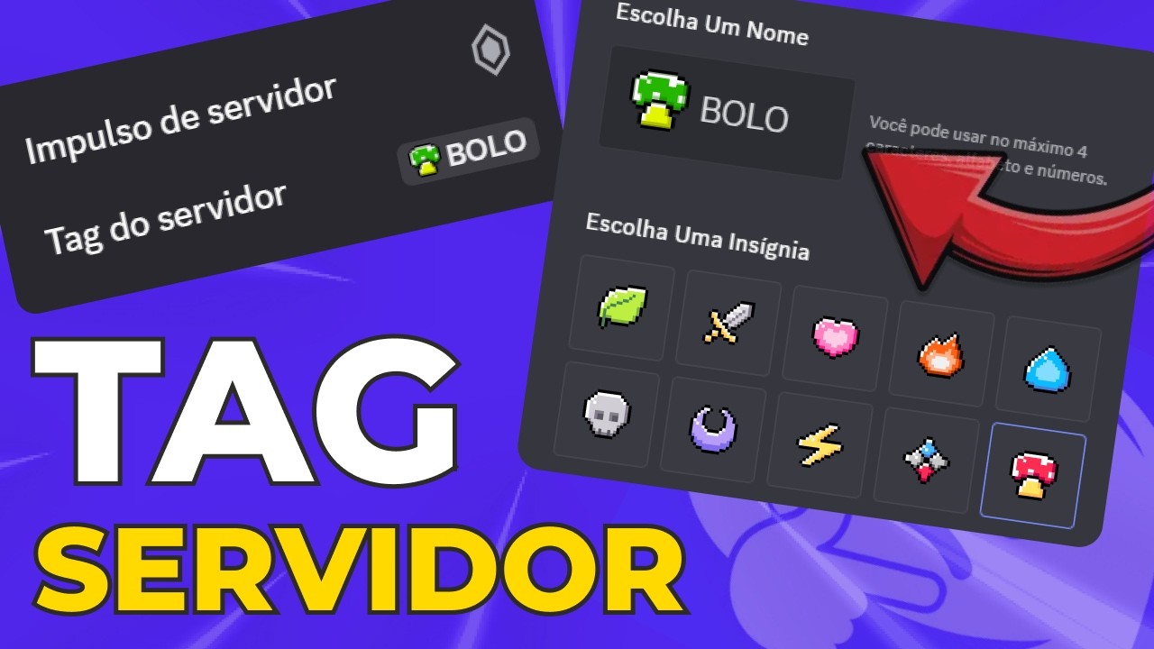 LIBERADO! Como criar TAG do servidor do discord - YouTube