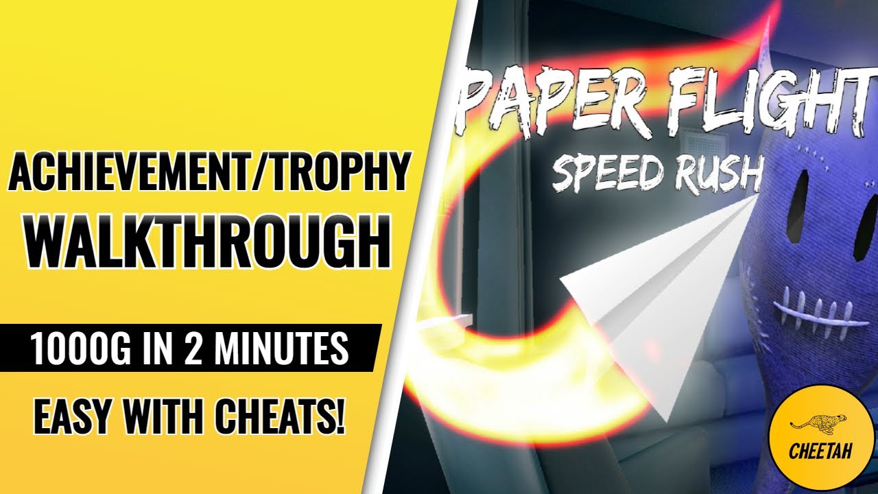 1000G IN 2 MINUTES! Paper Flight 2 - Speed Rush - Achievement/Trophy ...