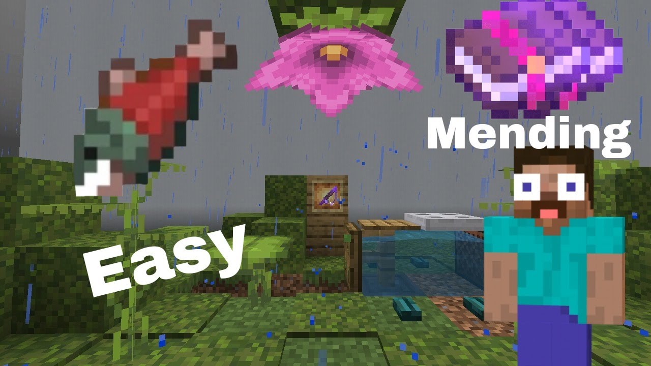 Minecraft Easy Fishing / Mending Farm Pe ( 1.18 ) - YouTube