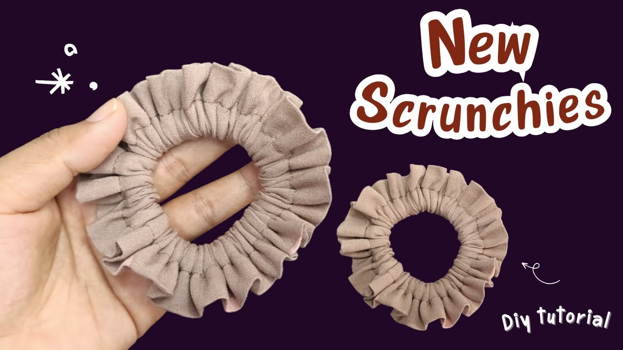 Cara membuat scrunchies mudah dan simpel - YouTube