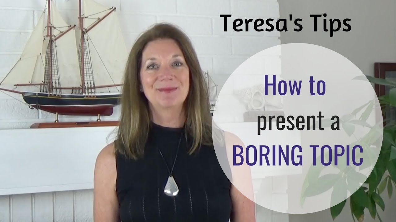 How to present a boring topic - YouTube