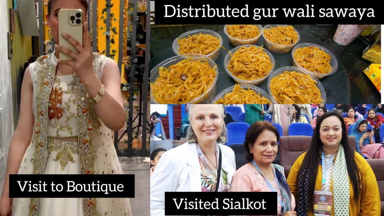 Visited Sialkot|distributed Gur wali Sawaya|Daily routine|Dr Nida Zafar ...