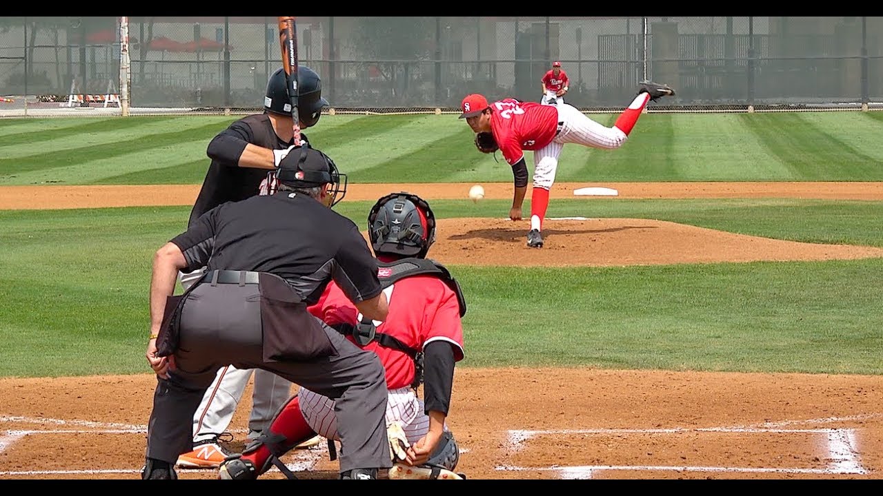 Nathan Flores, LHP, Santa Ana College - YouTube