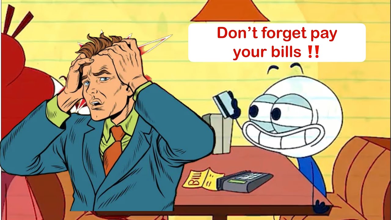 Never to forgot pay your bill. Funny cartoon #animation #foryou # ...