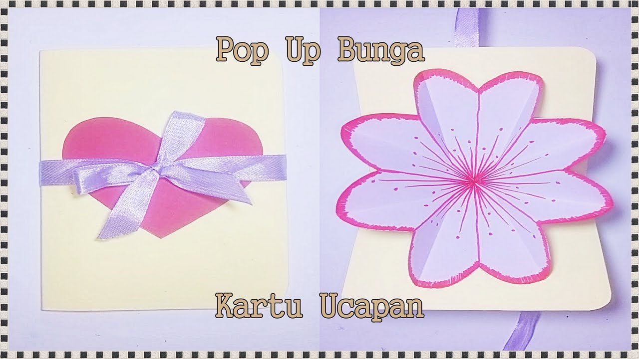 KARTU UCAPAN POP UP BUNGA - YouTube