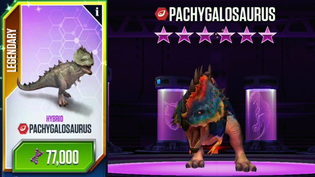 Pachygalosaurus Max Level - Jurassic World The Game - YouTube